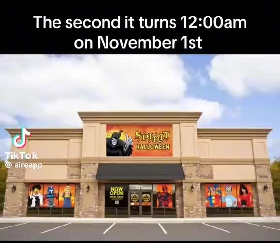 November 1st hits and Spirit Halloween respawns like a boss - Meme by ...