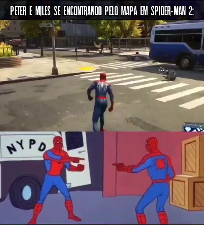 Peter y Miles encontrándose en el mapa de Spider-Man 2 - Meme by KEDWII ...