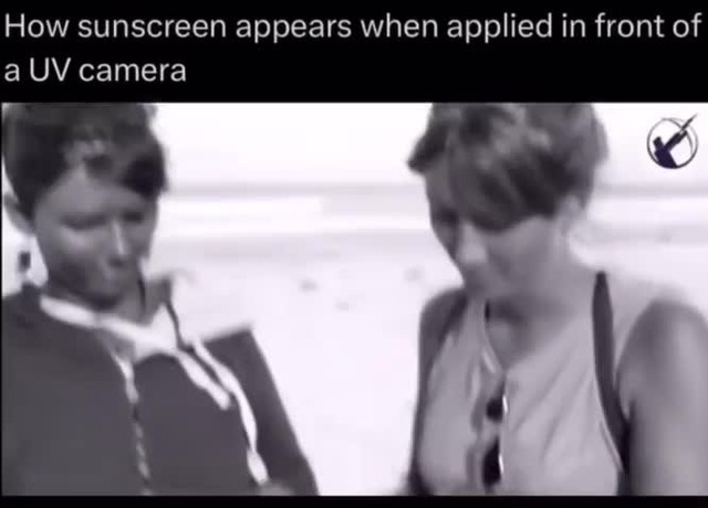 Sunscreen seen with a UV camera - Meme by mudhonor :) Memedroid