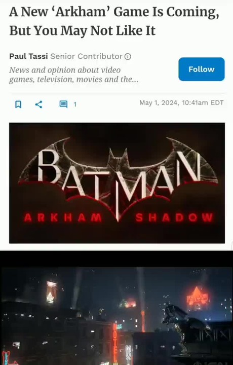 New Arkham video game is coming - Meme by X03ax :) Memedroid