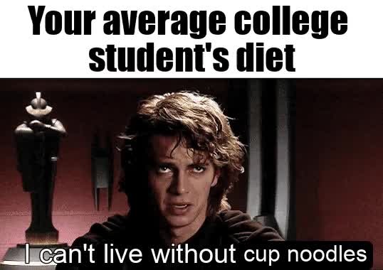 Average college student's diet - Meme by purplehazecut :) Memedroid