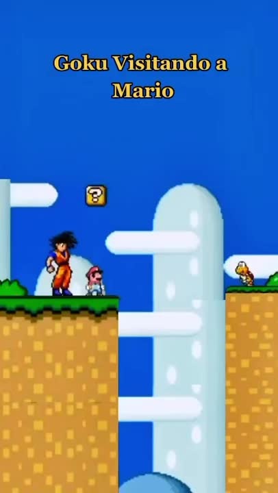 Mario enseñando a Goku su mapa - Meme by Lystermac :) Memedroid