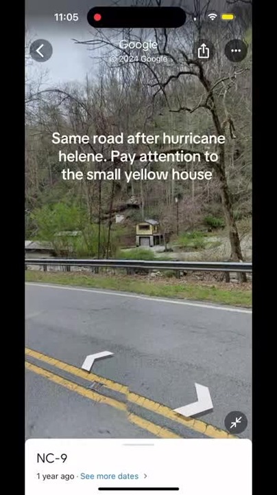 Same road before and after hurricane helene - Meme by GoatLEAD :) Memedroid