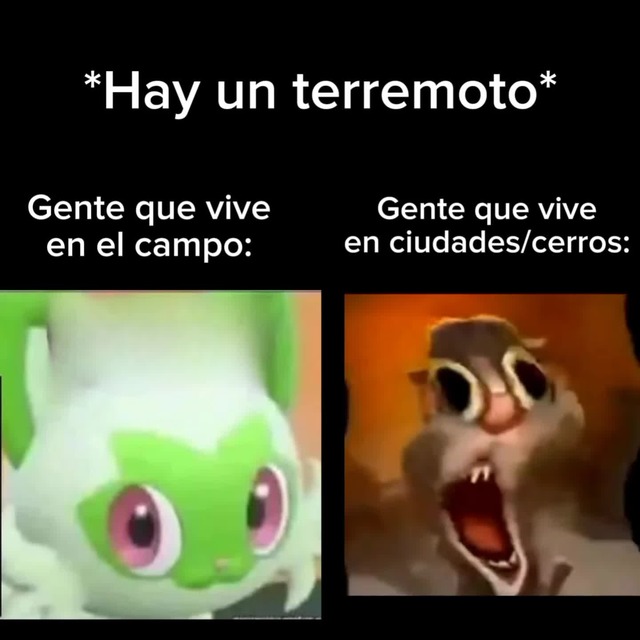 Gente que vive en el campo | Gente que vive en ciudades/cerros - Meme ...