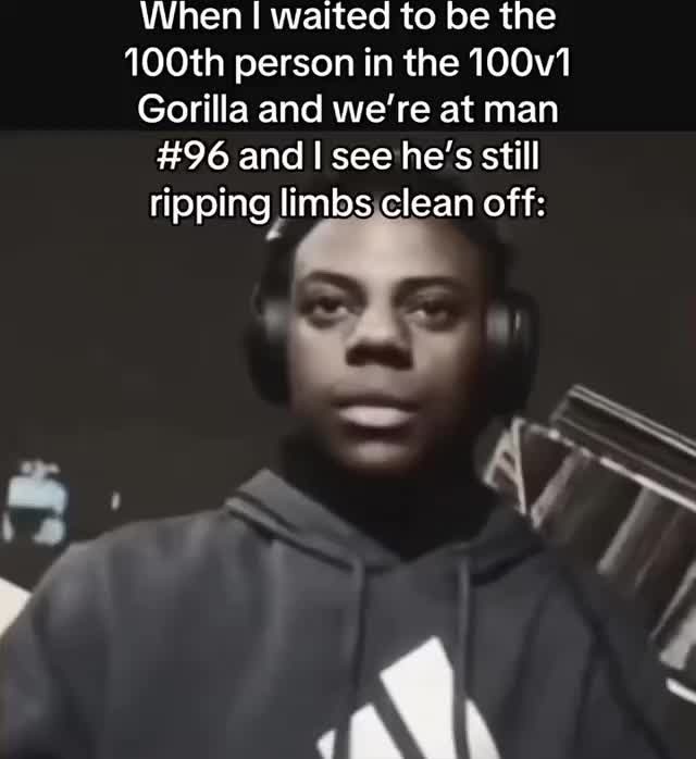 Bro's at #96 and the gorilla still built like a blender - Meme by ...