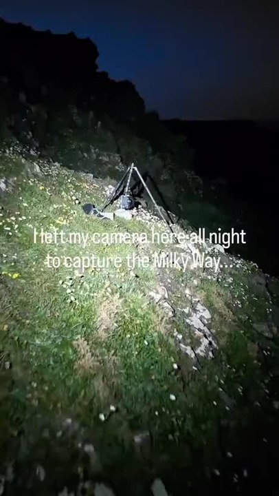 Timelapse of milky way. - Meme by SlashExtreme :) Memedroid