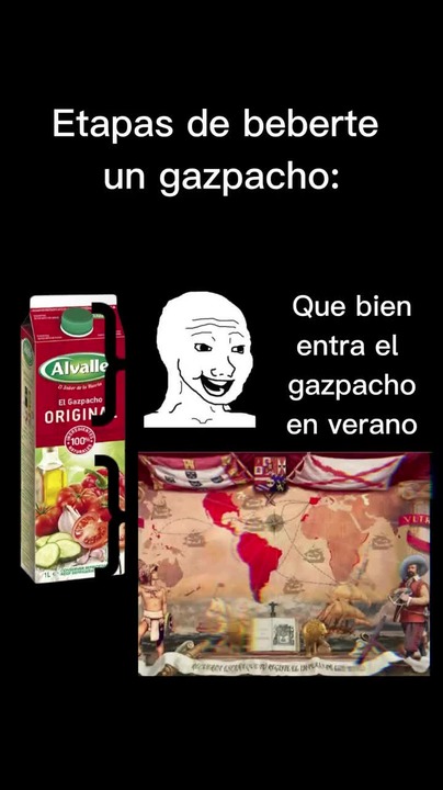 Beber gazpacho en verano es como desbloquear superpoderes - Meme subido ...