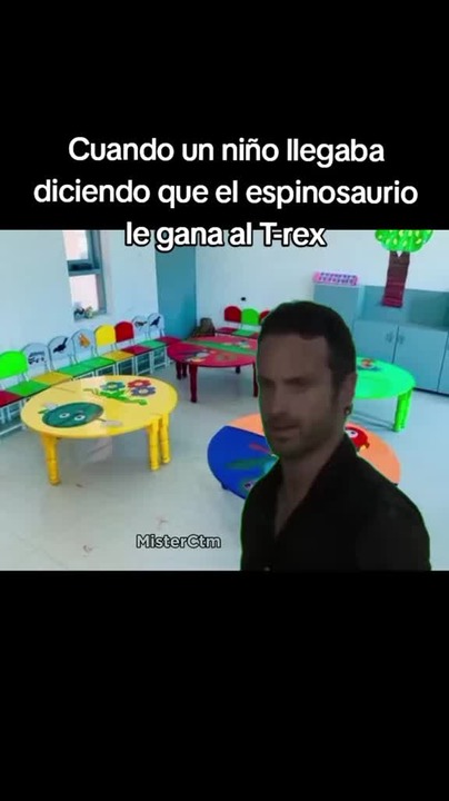 cuando el niño decía que el espinosaurio le ganaba al T-Rex - Meme by ...