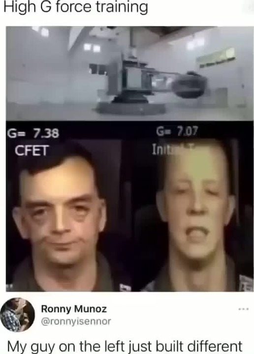 High G force training - Meme by captaintropical :) Memedroid