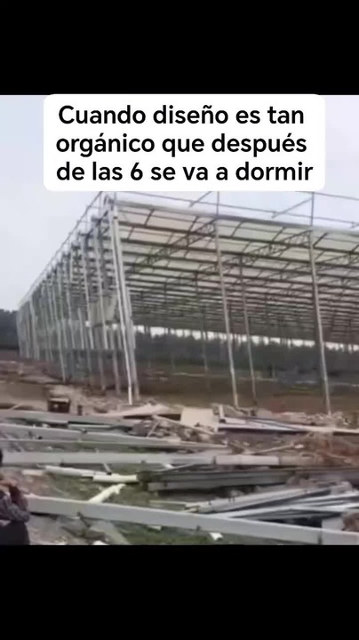 Diseño orgánico... pero que se duerme después de las 6 - Meme subido ...