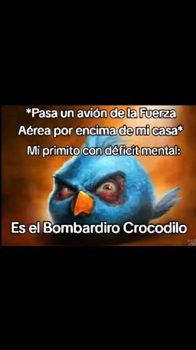 Pasa un avión y mi primo ya lo bautizó como Bombardiro Crocodilo - Meme ...