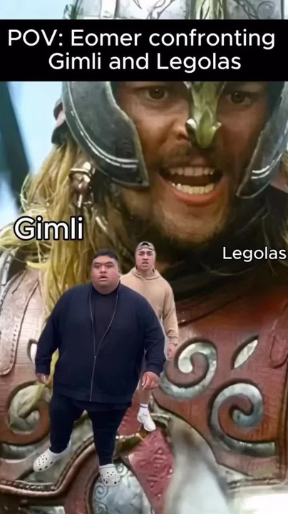 Gimli Legolas y Eomer - Meme subido por Dxergamer2 :) Memedroid