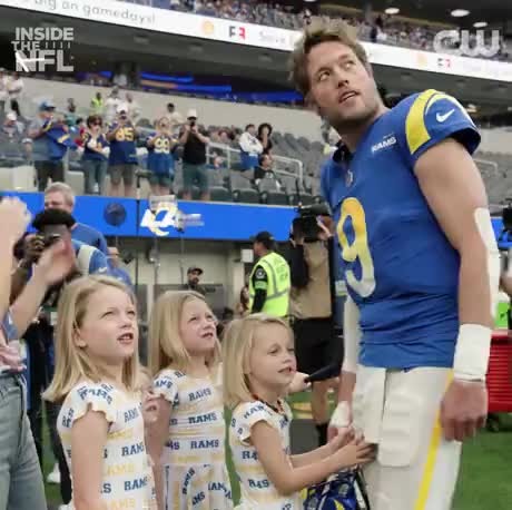Matthew Stafford with his four daughters pregame - Meme by Wr3m3M3m3d ...