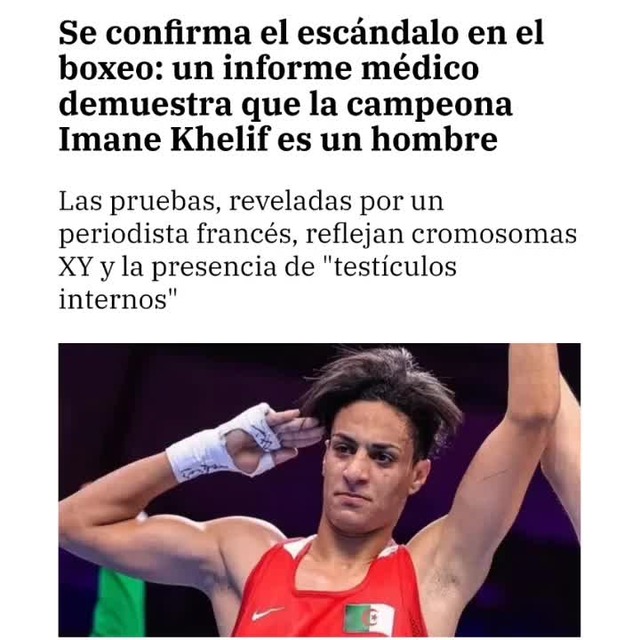 Se confirmó que si era hombre, tanto que defendían que era ""mujer ...