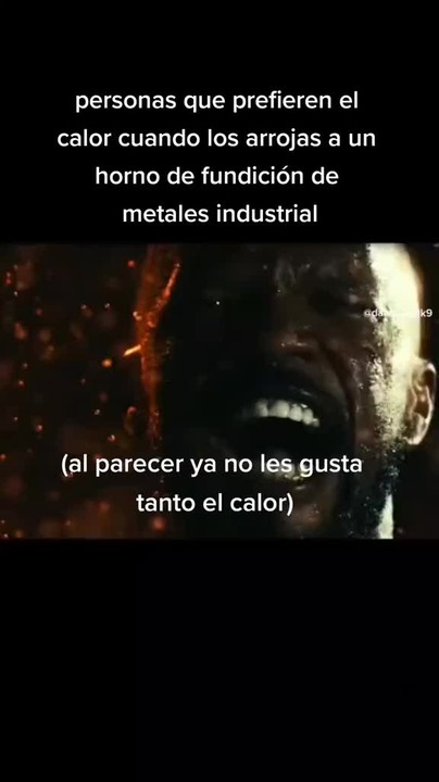 Fans del calor cuando les tiras algo caliente: (al parecer no le gusta ...