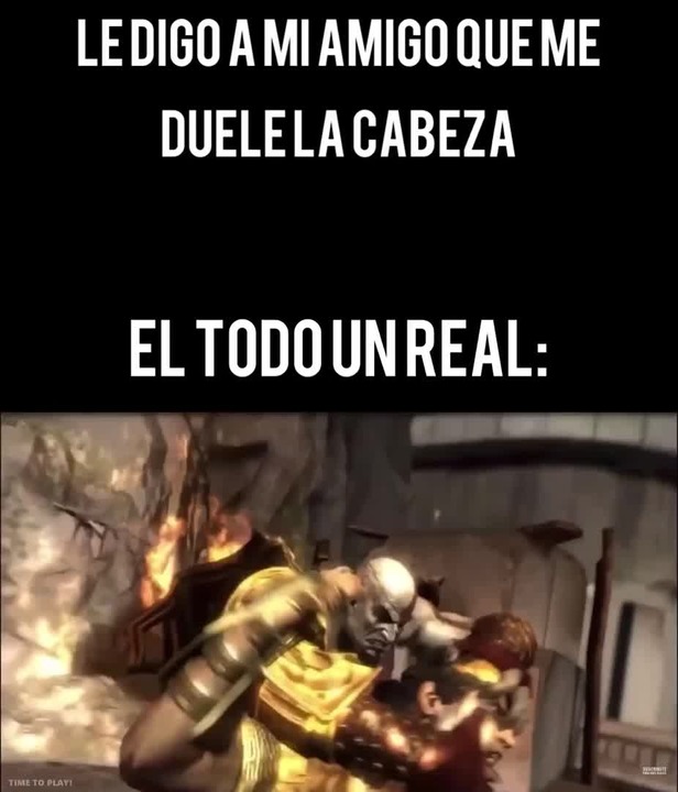 Le digo a mi amigo que me duele la cabeza - Meme by leonidesburgos ...